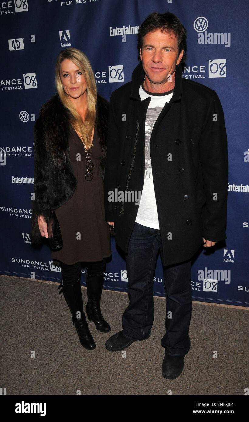 Actor Dennis Quaid and wife Kimberly Buffington arrive at the premiere ...