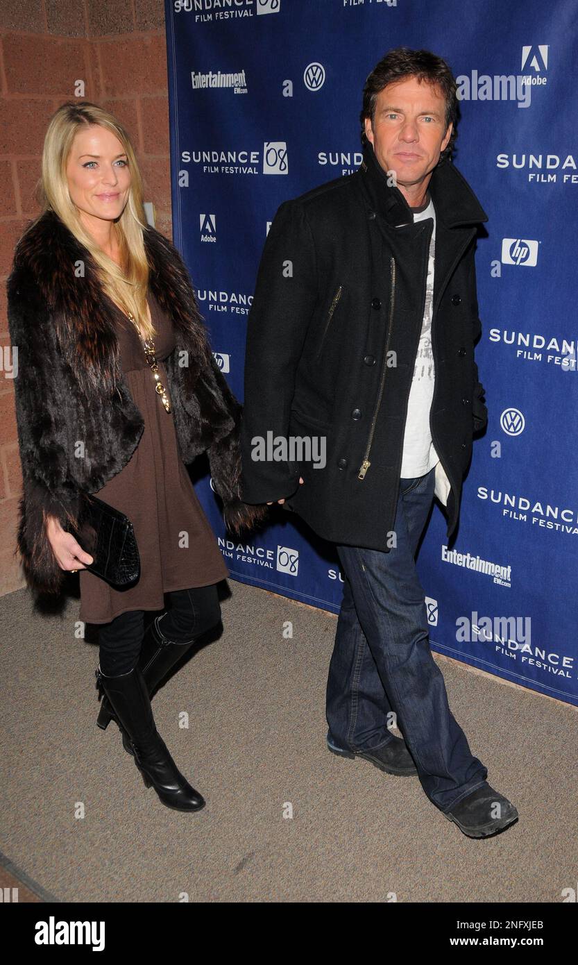 Actor Dennis Quaid and wife Kimberly Buffington arrive at the premiere ...