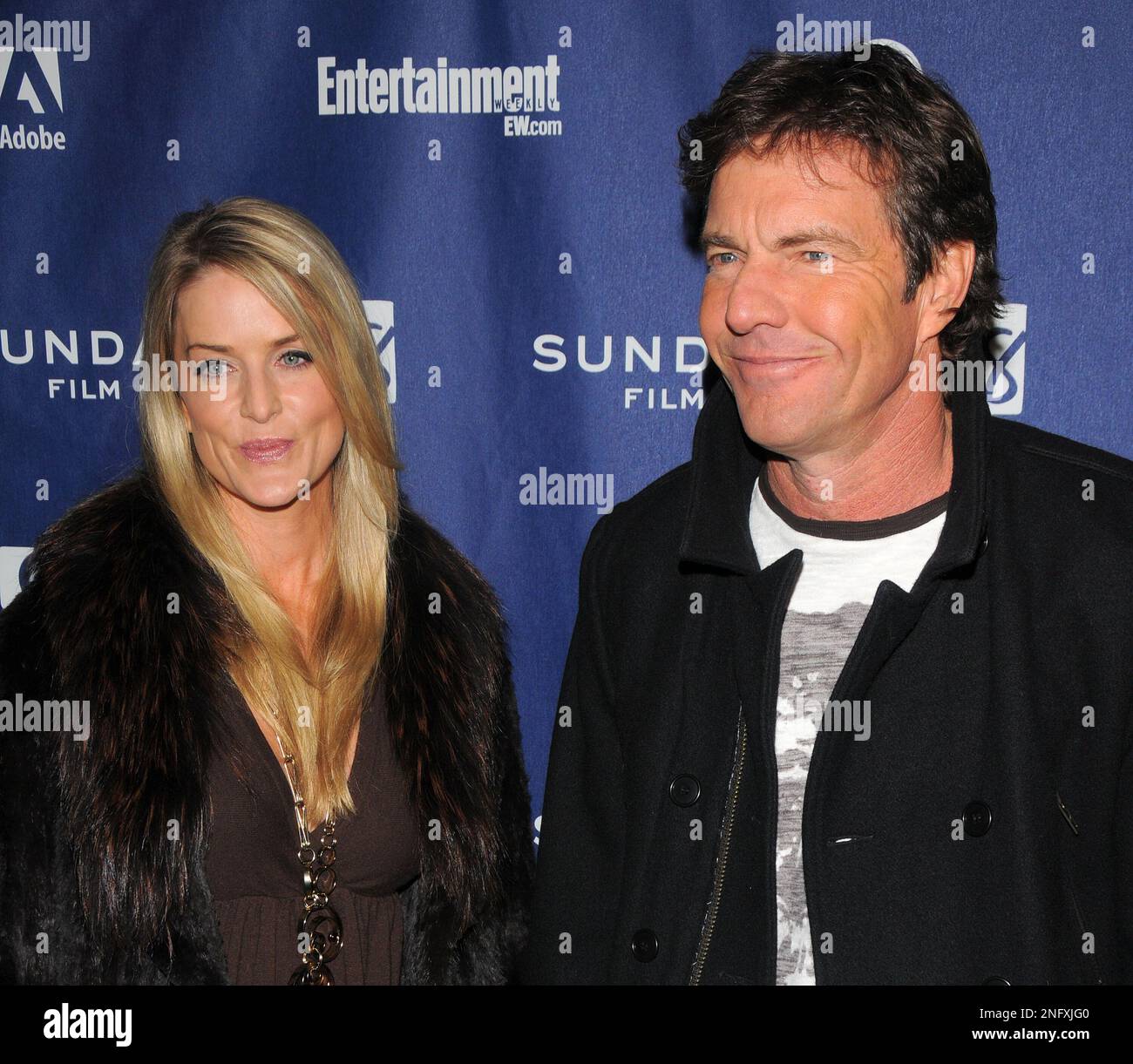 Actor Dennis Quaid and wife Kimberly Buffington arrive at the premiere ...