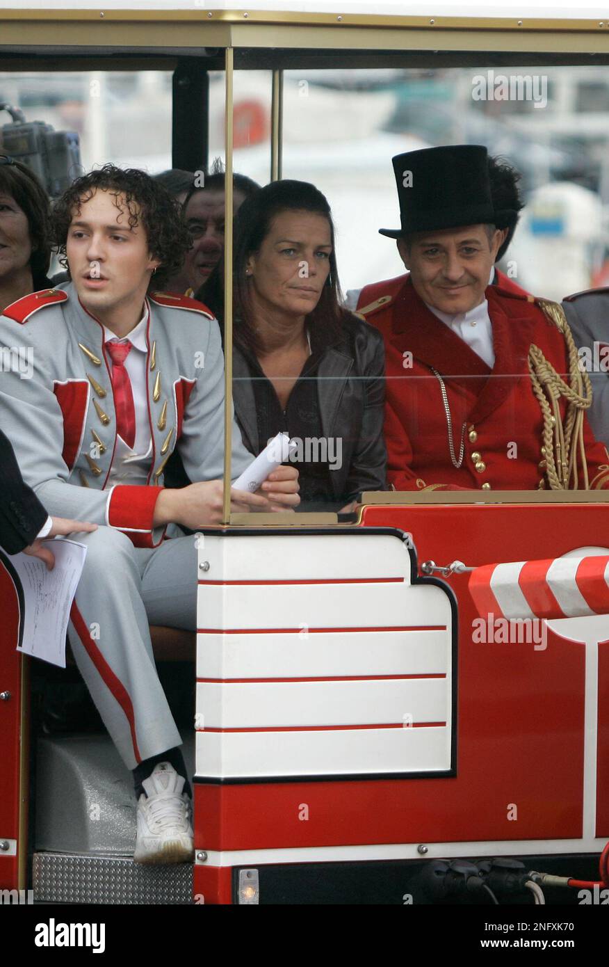 Princess Stephanie of Monaco arrives at the circus parade at the ...