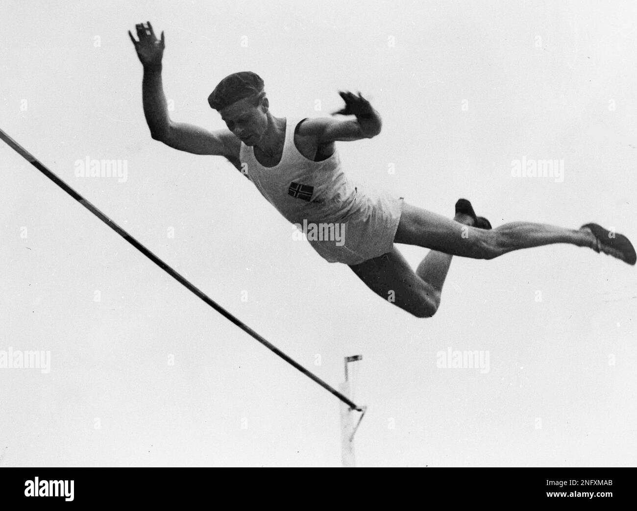 Norway's Erling Kaas seen jumping during the men's Olympic Games Pole ...