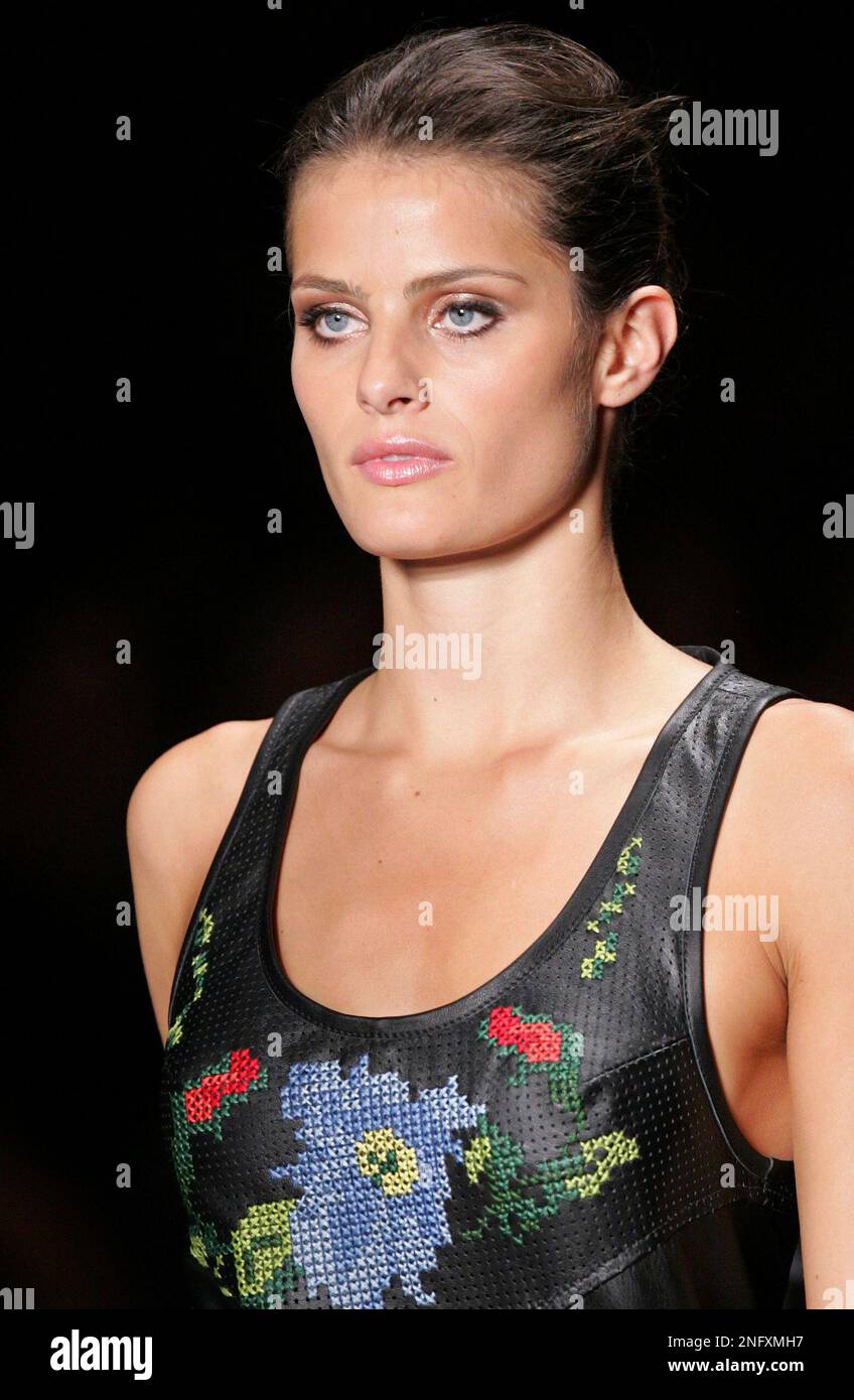 Brazilian top model Isabeli Fontana wears a creation by Zoomp, during ...