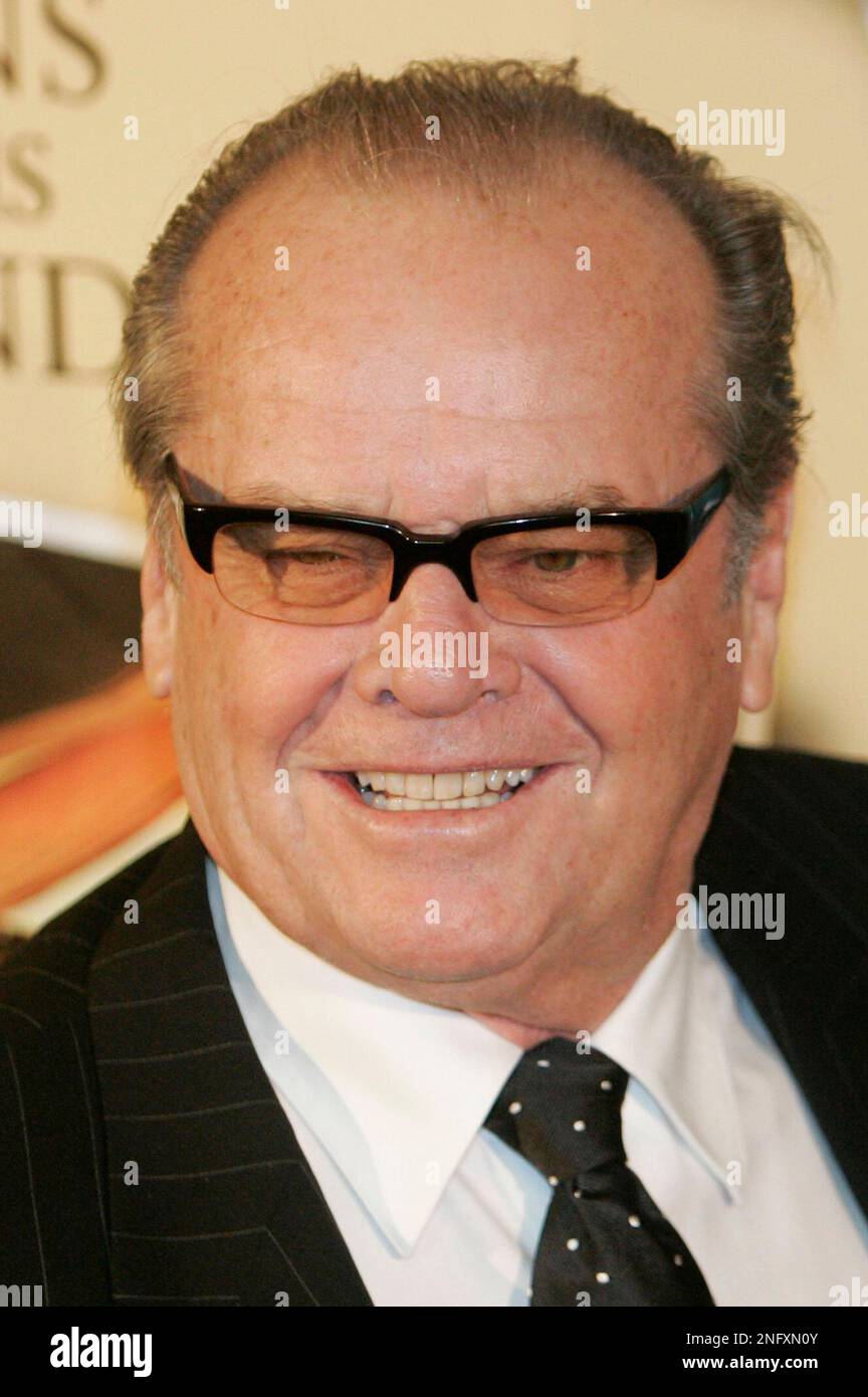 U.S. actor Jack Nicholson poses for photographers at the premiere of ...