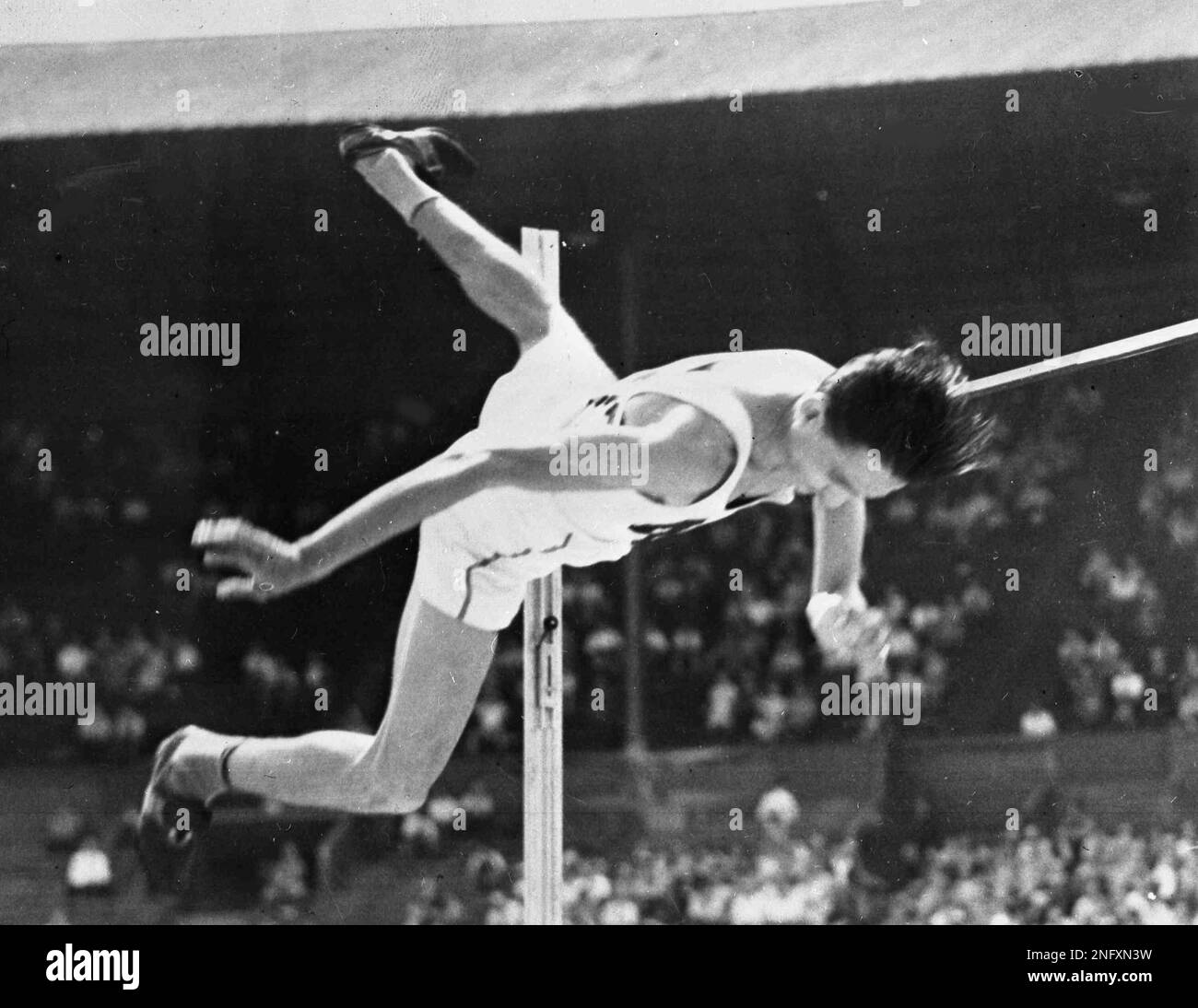 Singapore's Lloyd Valberg jumps in the men's Olympic Games High Jump ...