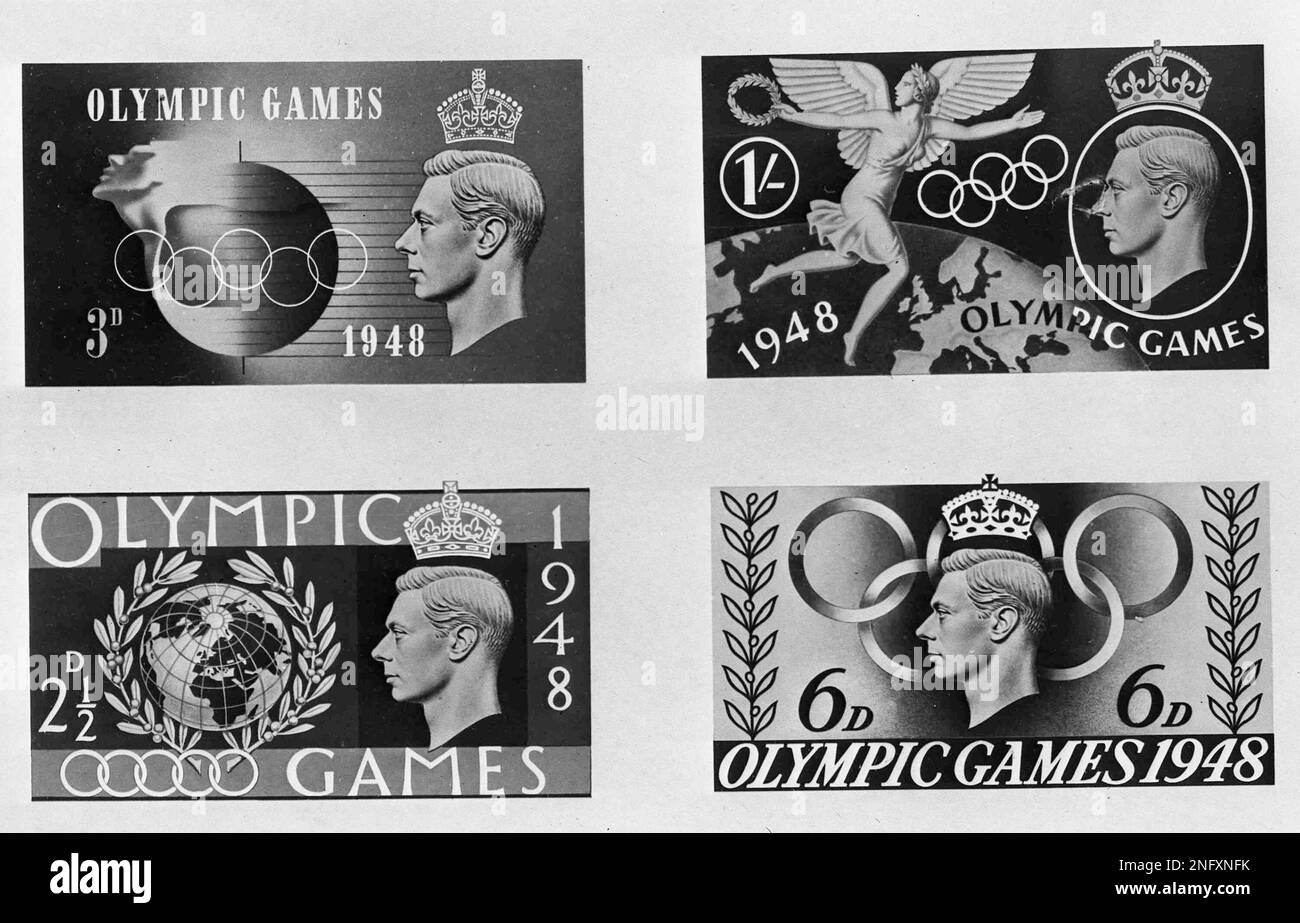 A special issue of British postage stamps which were released to ...