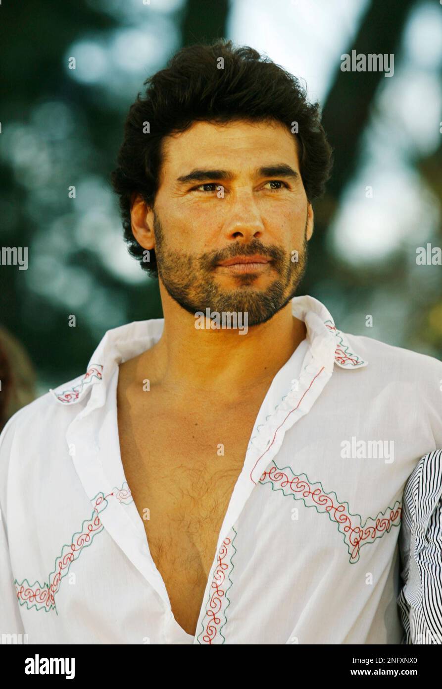 Mexican actor Eduardo Yanez poses for photographers during the ...