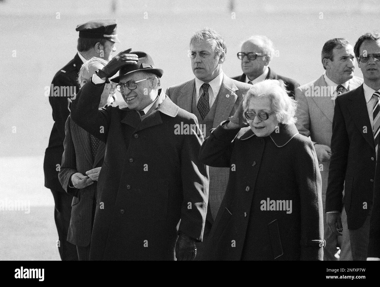 Israeli Prime Minister Menachem Begin, left, and his wife, Aliza ...