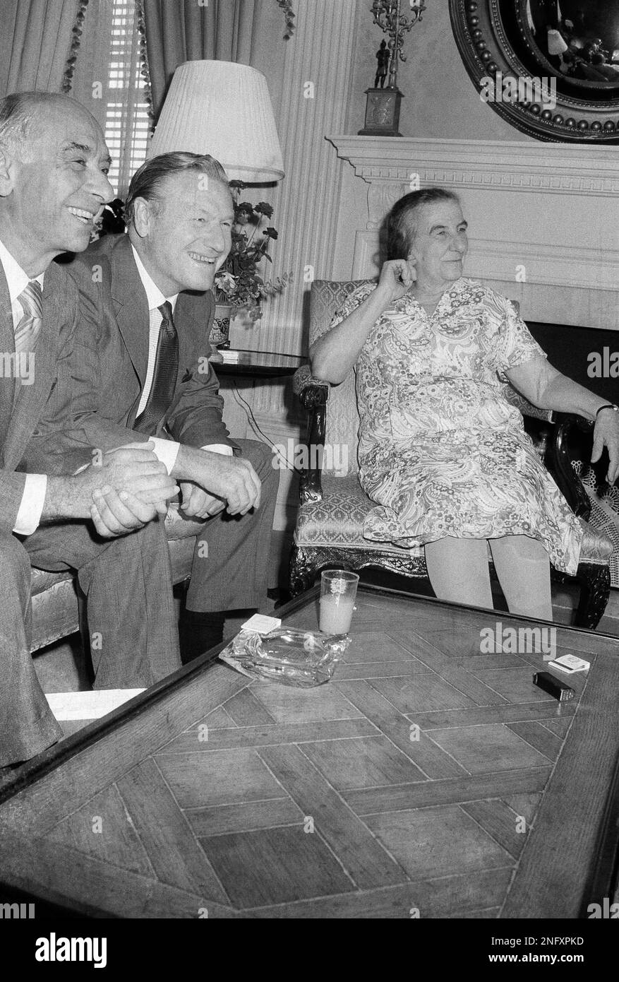 New York Atty. Gen. Louis Lefkowitz, left, and Gov. Nelson Rockefeller ...