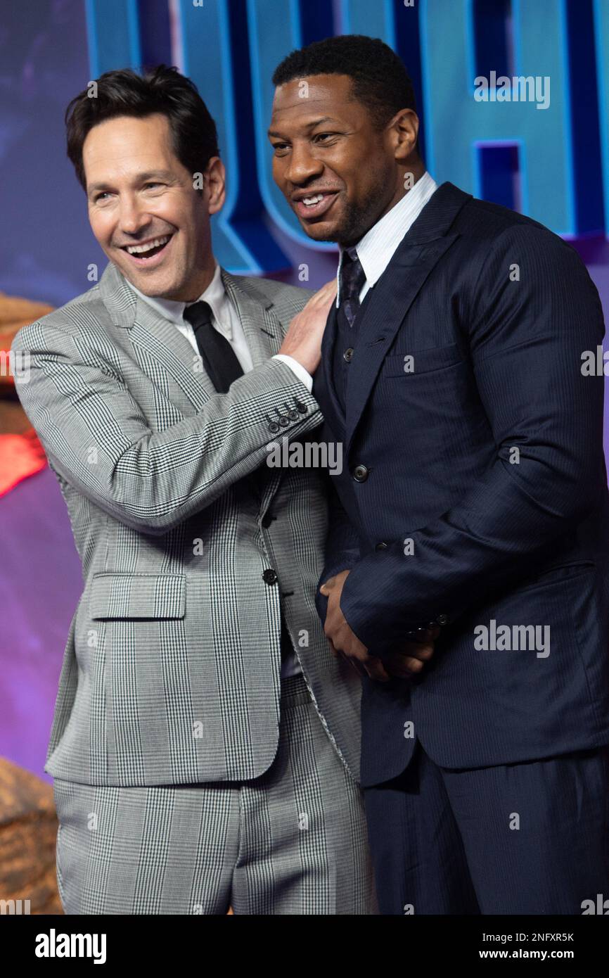 London, UK. Paul Rudd and Jonathan Majors at The UK Gala Screening of ...