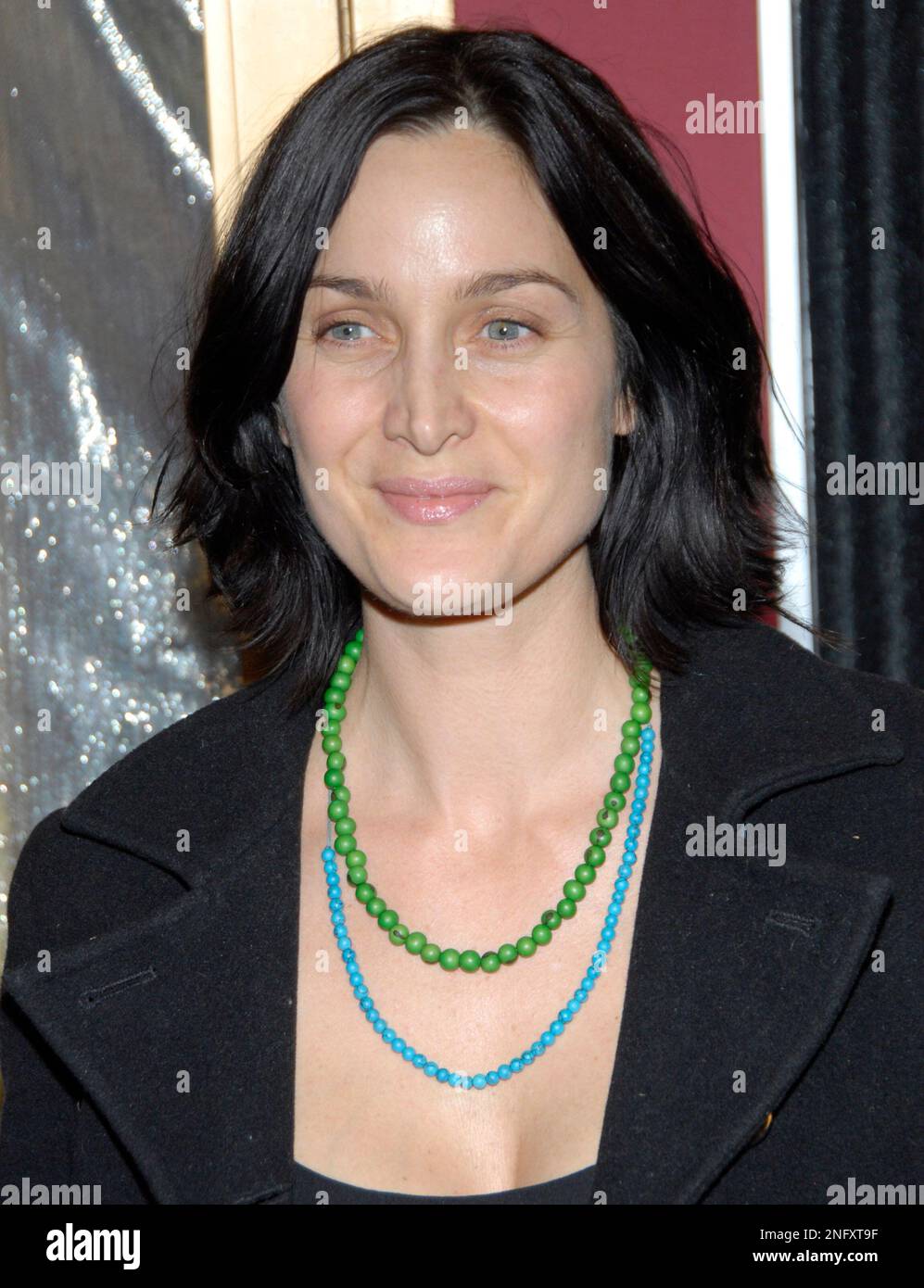 Actress Carrie Ann Moss Poses On The Press Line At The Film Premiere Of Business Of Being Born