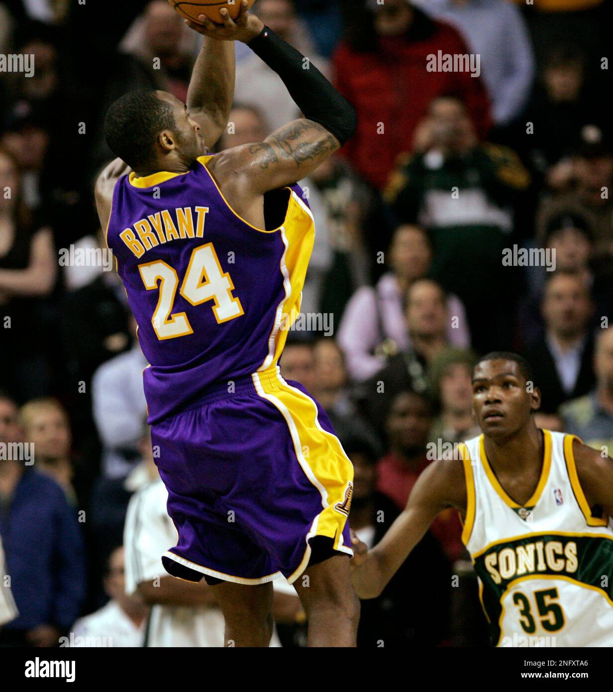 Kobe Bryant Shooting Over Kevin Durant