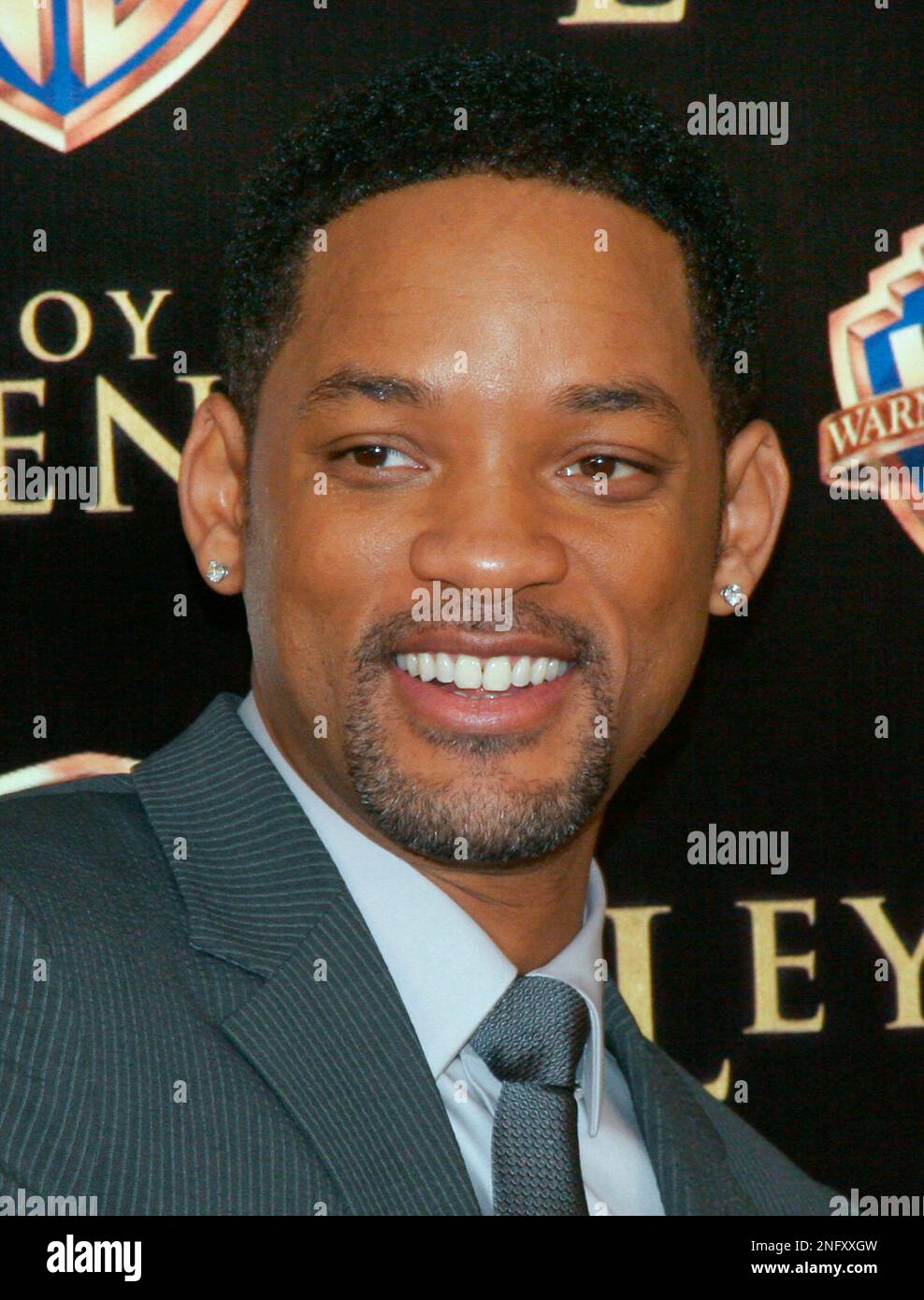 U.S. actor Will Smith poses for photographers during a news conference ...