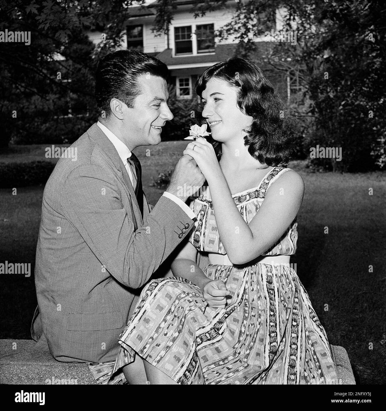 Andre Porumbeanu and his wife, former Gamble Benedict, relax at a New ...