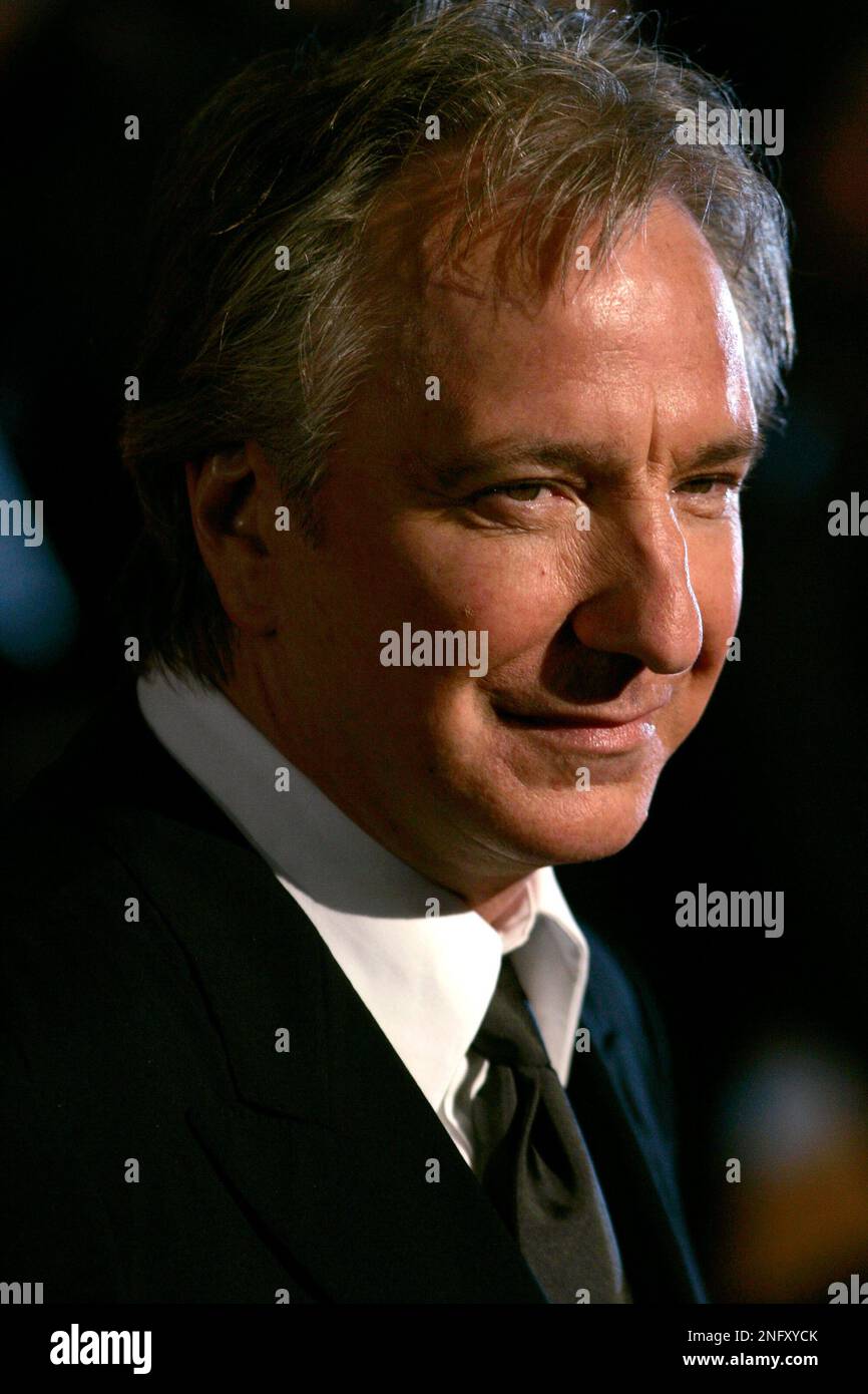 British actor Alan Rickman arrives for the European premiere of the ...