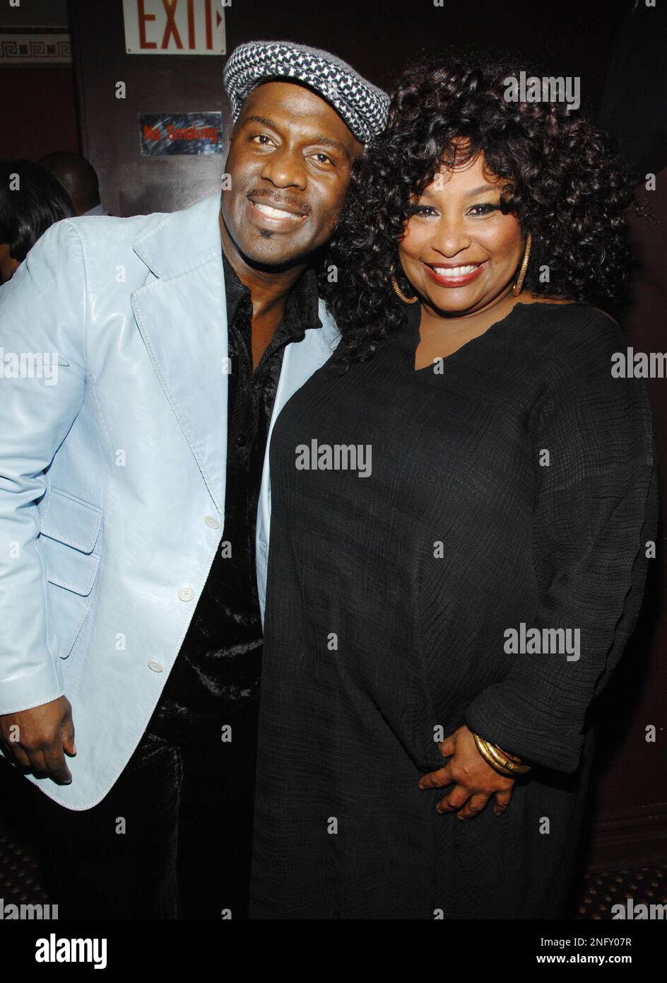 New cast members BeBe Winans, left, and Chaka Khan attend a post show ...