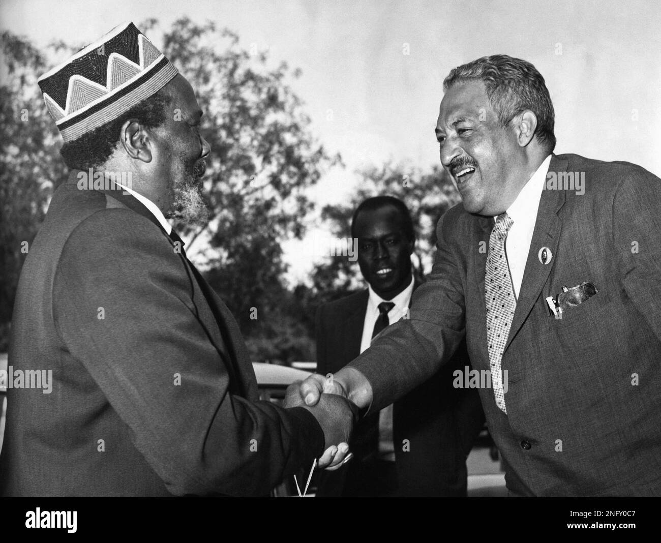 Jomo Kenyatta, Prime Minister of Kenya, welcomes American judge ...