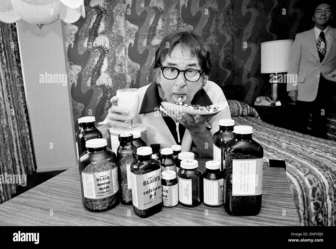 Former world tennis champion Bobby Riggs is seen as he takes his ...