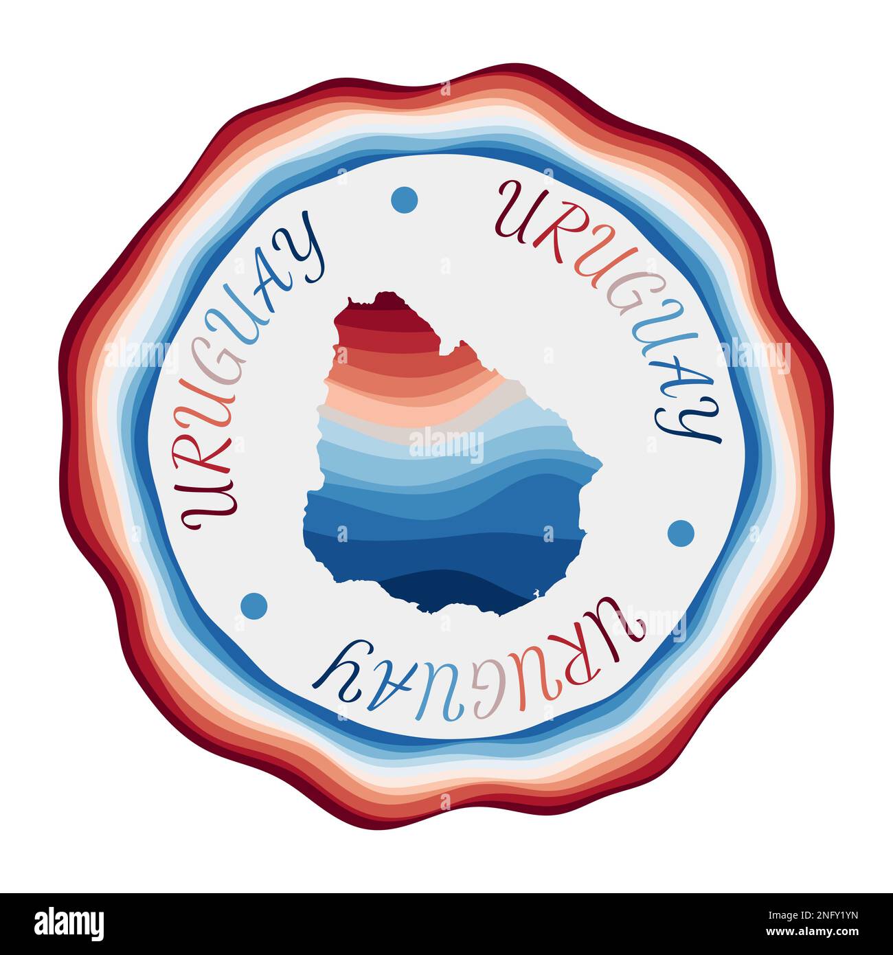 Uruguay digital map hi-res stock photography and images - Alamy