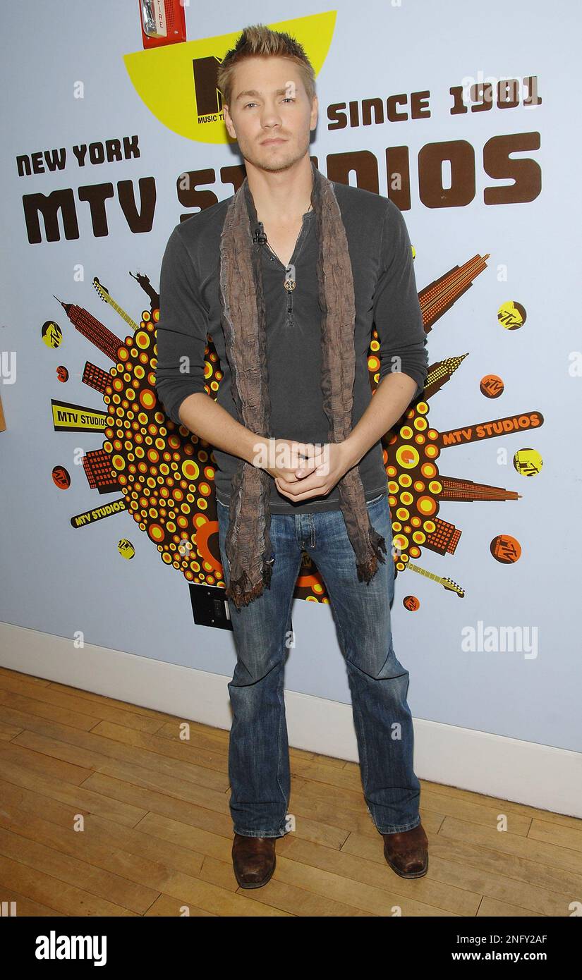 Actor Chad Michael Murray poses backstage before an appearance on MTV's ...