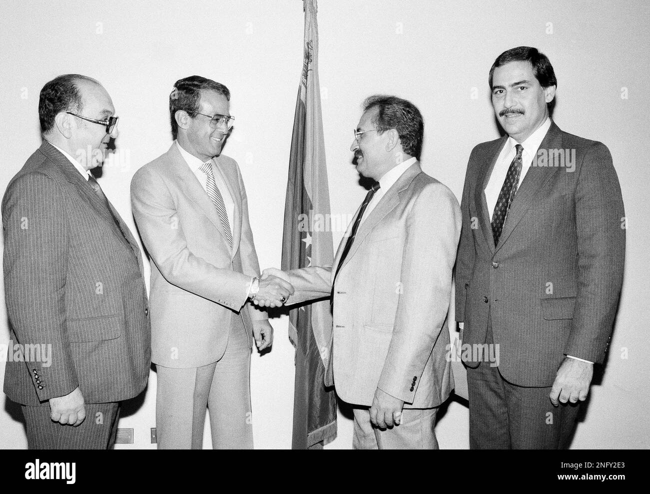 Venezuelan baseball star Luis Aparicio, second from left, is honored at ...