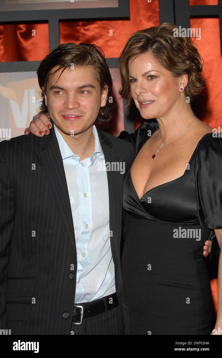 Emile Hirsch,Marcia Gay Harden arrive for the Critics Choice Awards in ...