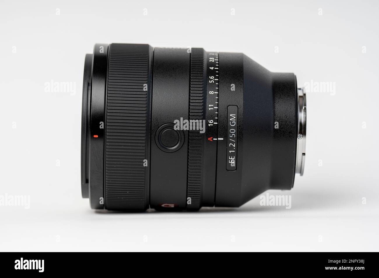 Sony G-Master SEL FE 50mm f 1.2 GM lens. Selective focus photo close up ...