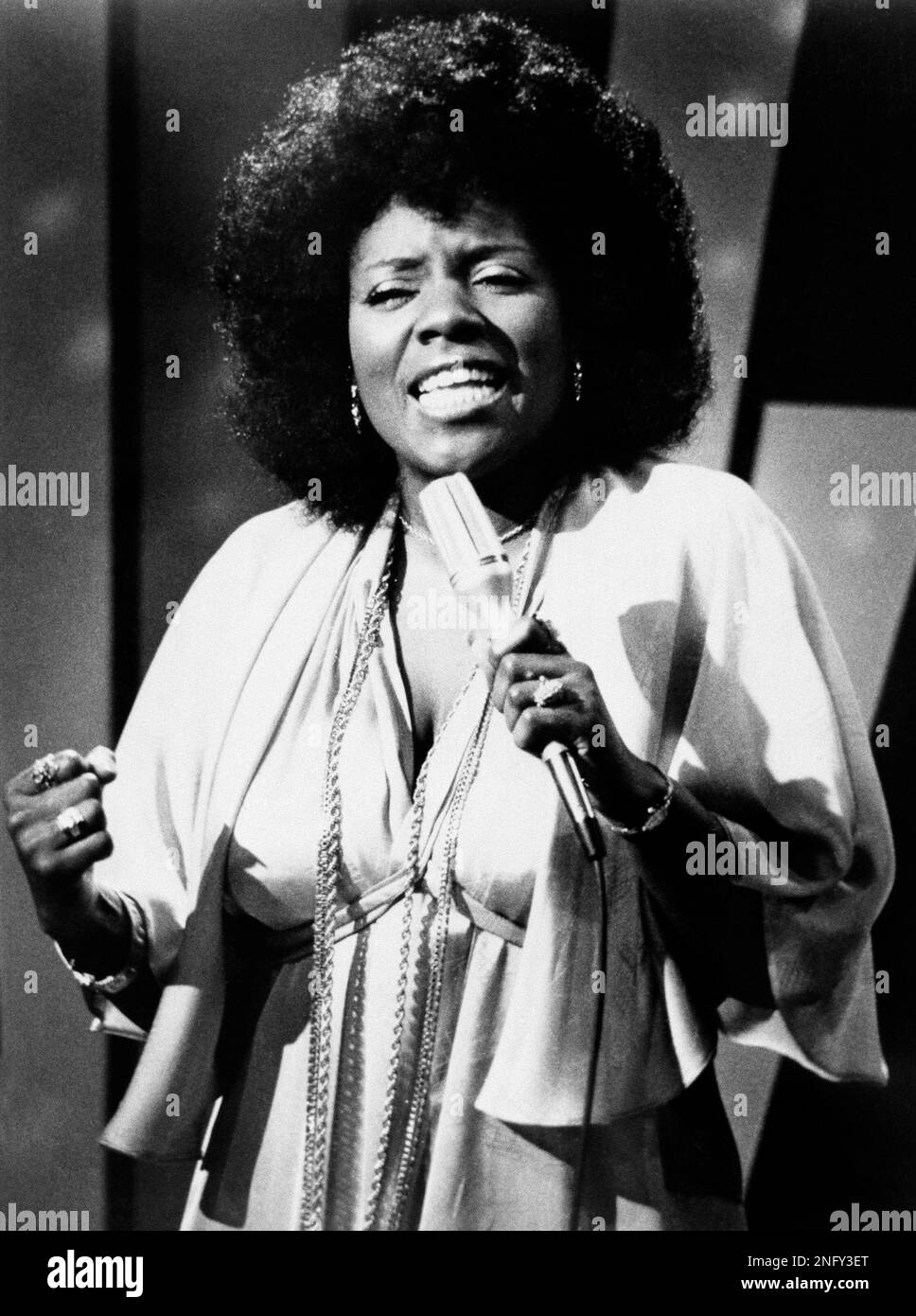 U.S. singer Gloria Gaynor shown April 1979. (AP Photo/Jean Renard Stock ...