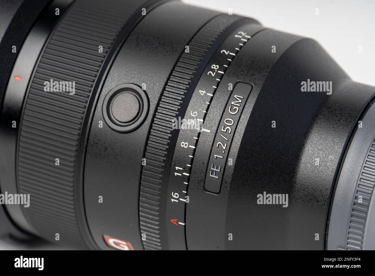 Sony G-Master SEL FE 50mm f 1.2 GM lens. Selective focus photo close up ...