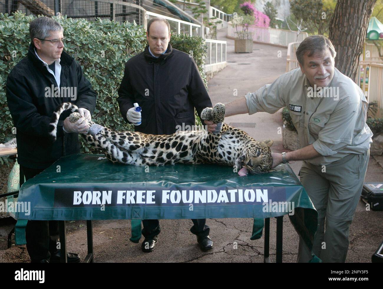** OUTTAKE ** Prince Albert II of Monaco, center, with English ...