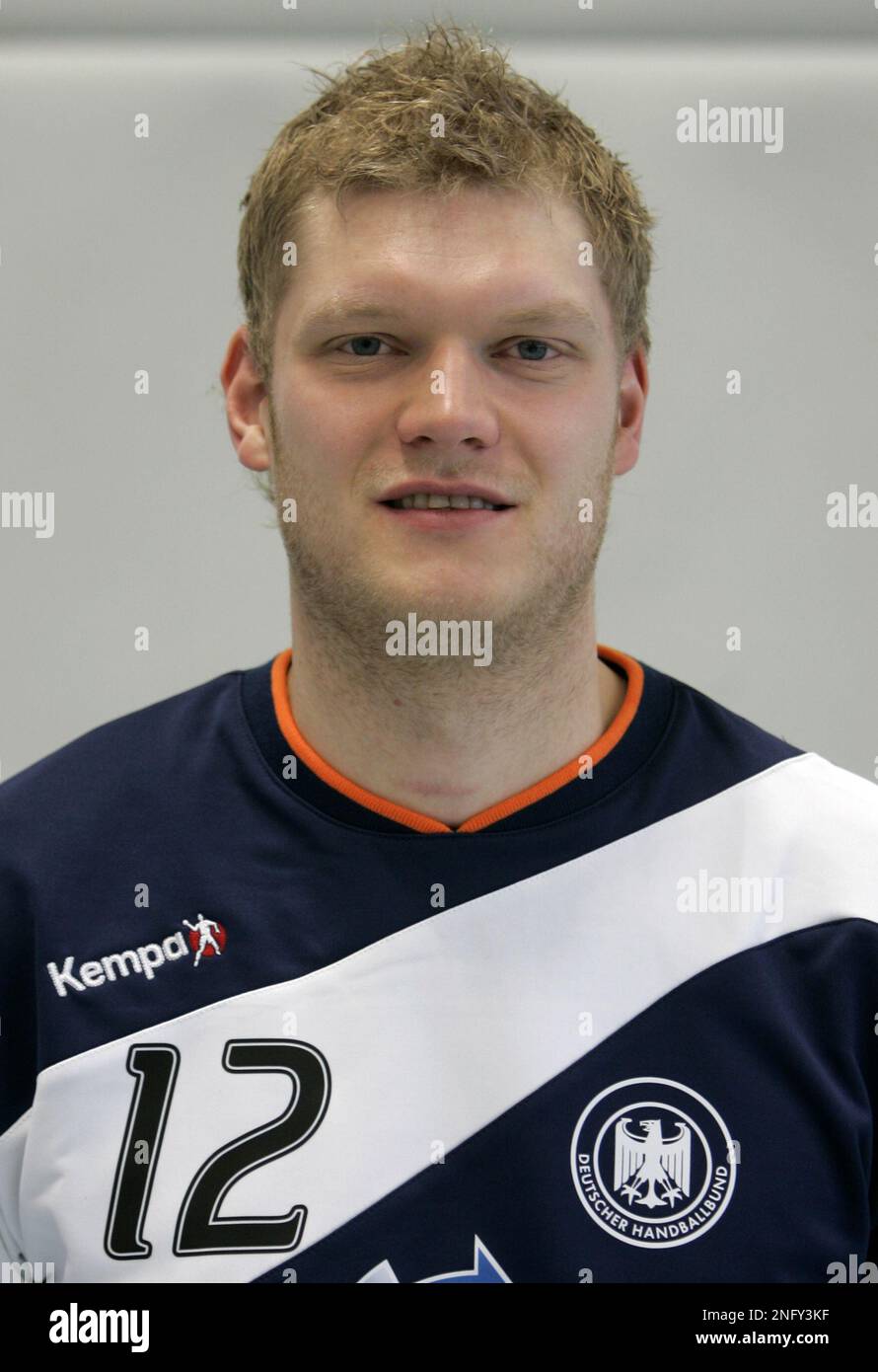 Johannes Bitter, goal keeper of Germany's handball national team ...