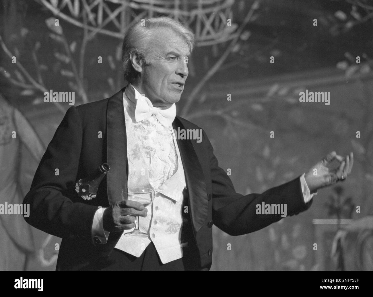 Johannes Heesters is seen in during the performance of the musical ...