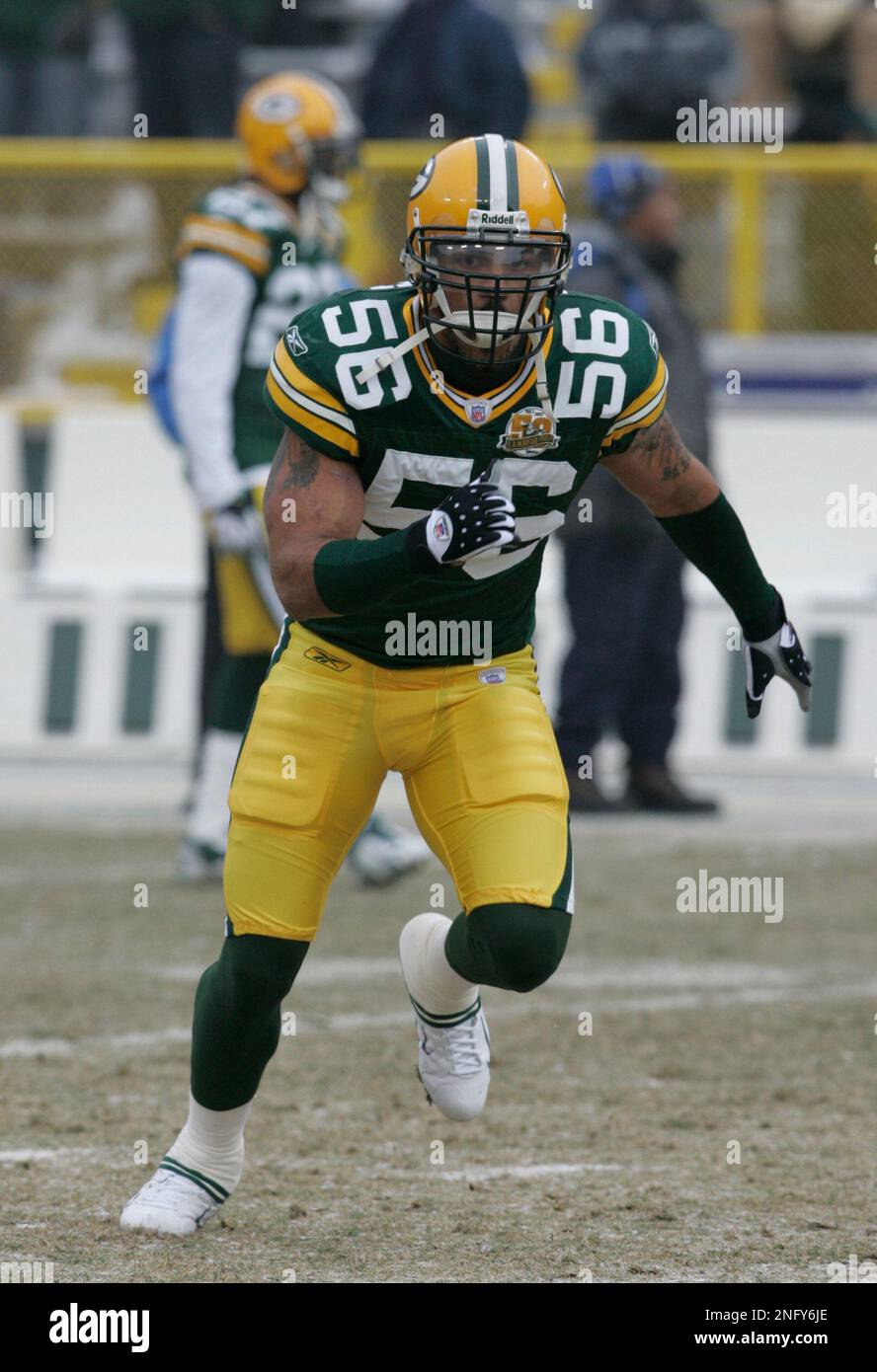 Green Bay Packers linebacker Nick Barnett is seen during the first half ...