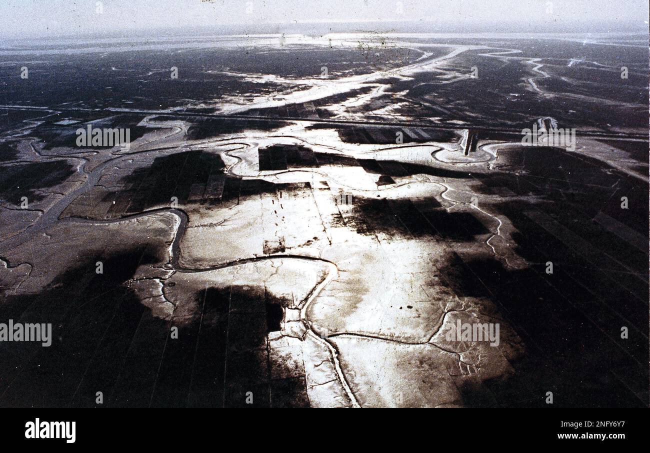 Seen here is an aerial view of East Pakistan, Nov. 1970, after a deadly ...