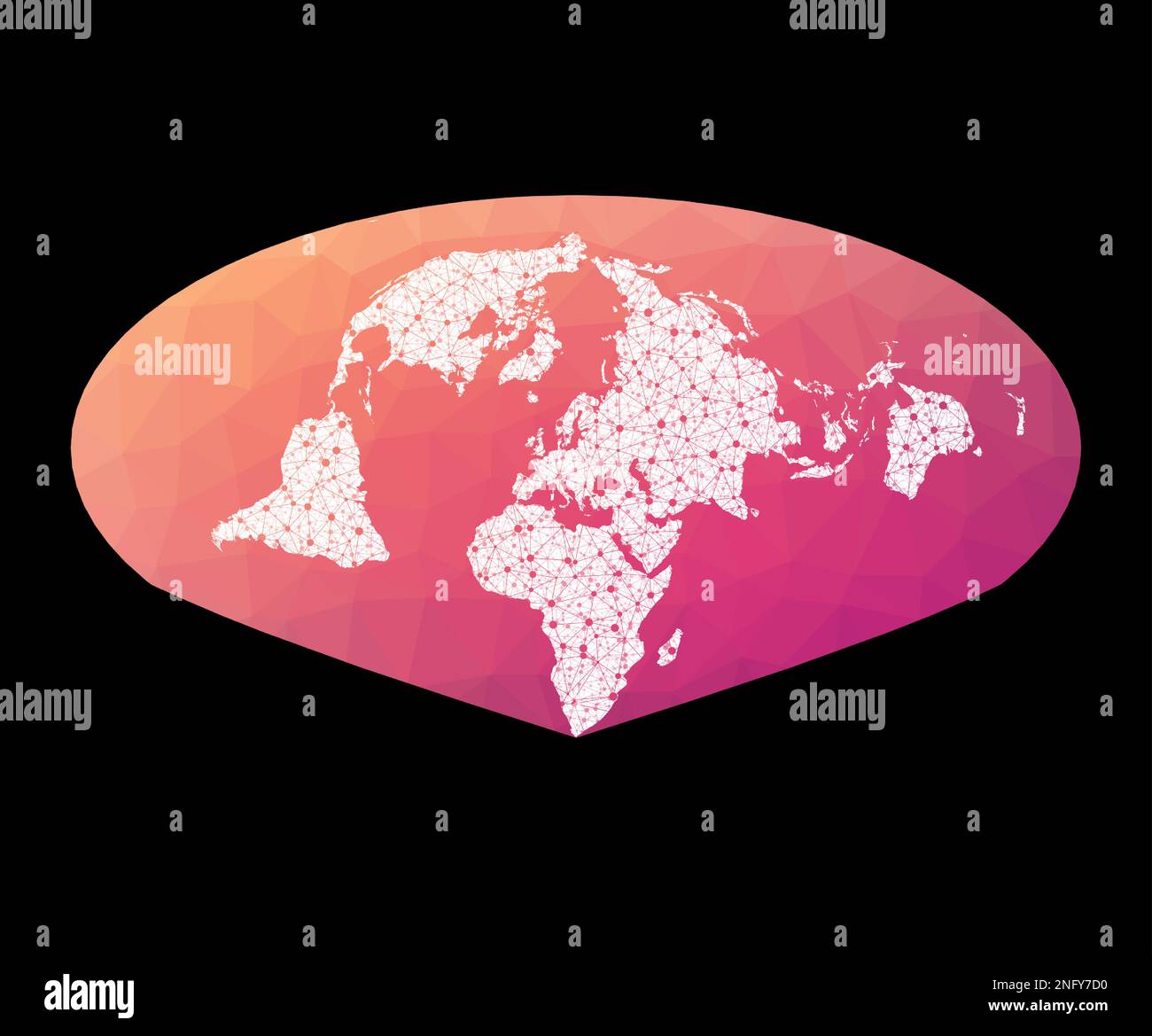 World network map. Allen K. Philbrick's Sinu-Mollweide projection ... World network map. Allen K. Philbrick's Sinu-Mollweide projection ...