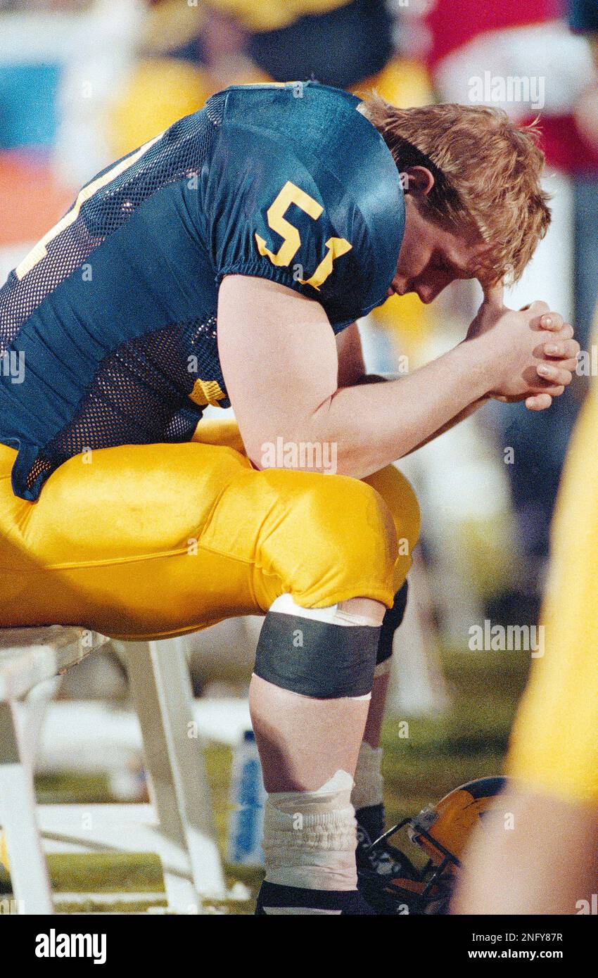 Michigan's Steve Everitt feels his team's 34-14 loss along the ...