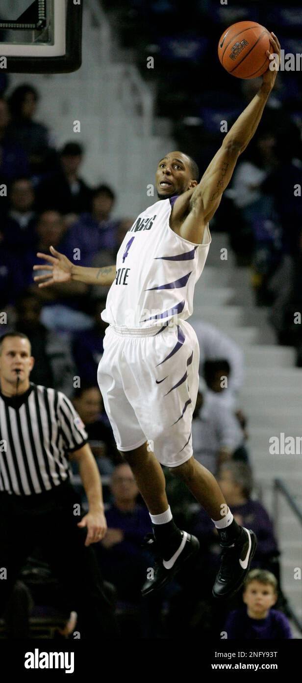 Kansas State forward Andre Gilbert snags a rebound during the second ...