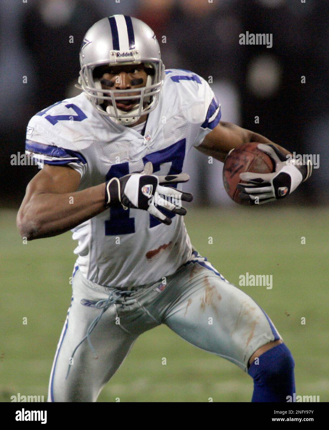 Dallas Cowboys' Sam Hurd (17) is shown in action during an NFL football ...