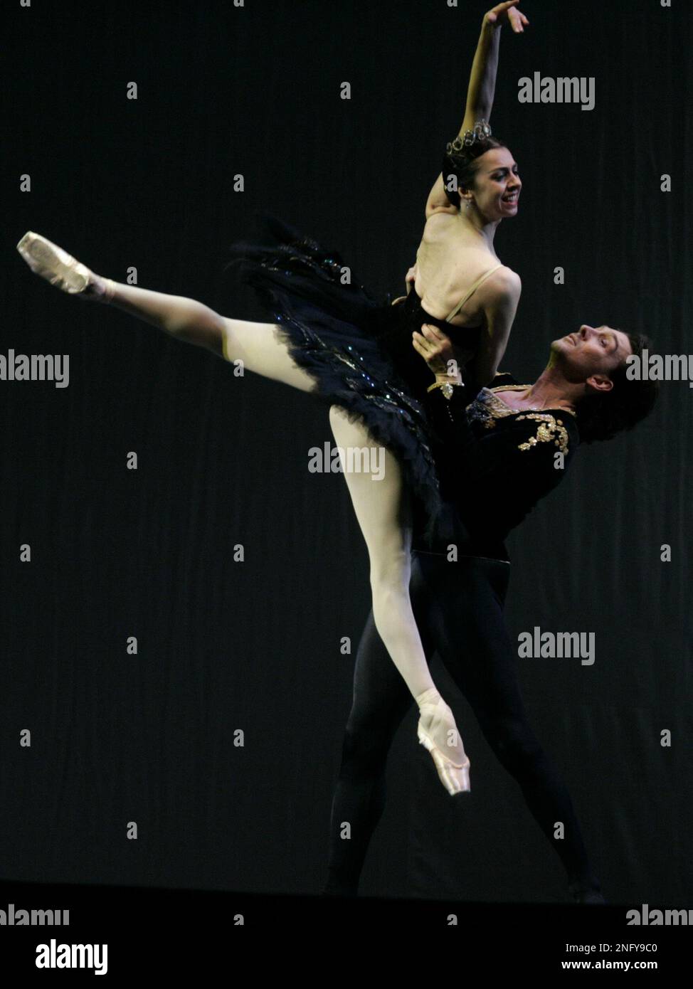 Ballet dancer Julio Bocca, right, and dancer Tamara Rojo perform in the ...