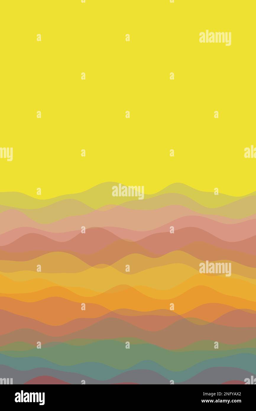 Cover page template. Page template with soft curves in red, blue, green ...