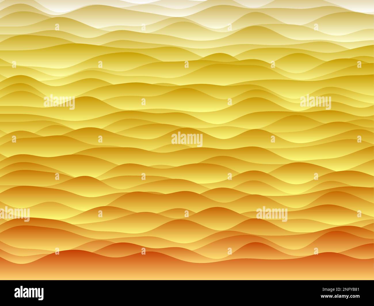 Abstract curves background. Smooth curves with gradients in amber colors. Artistic vector ...