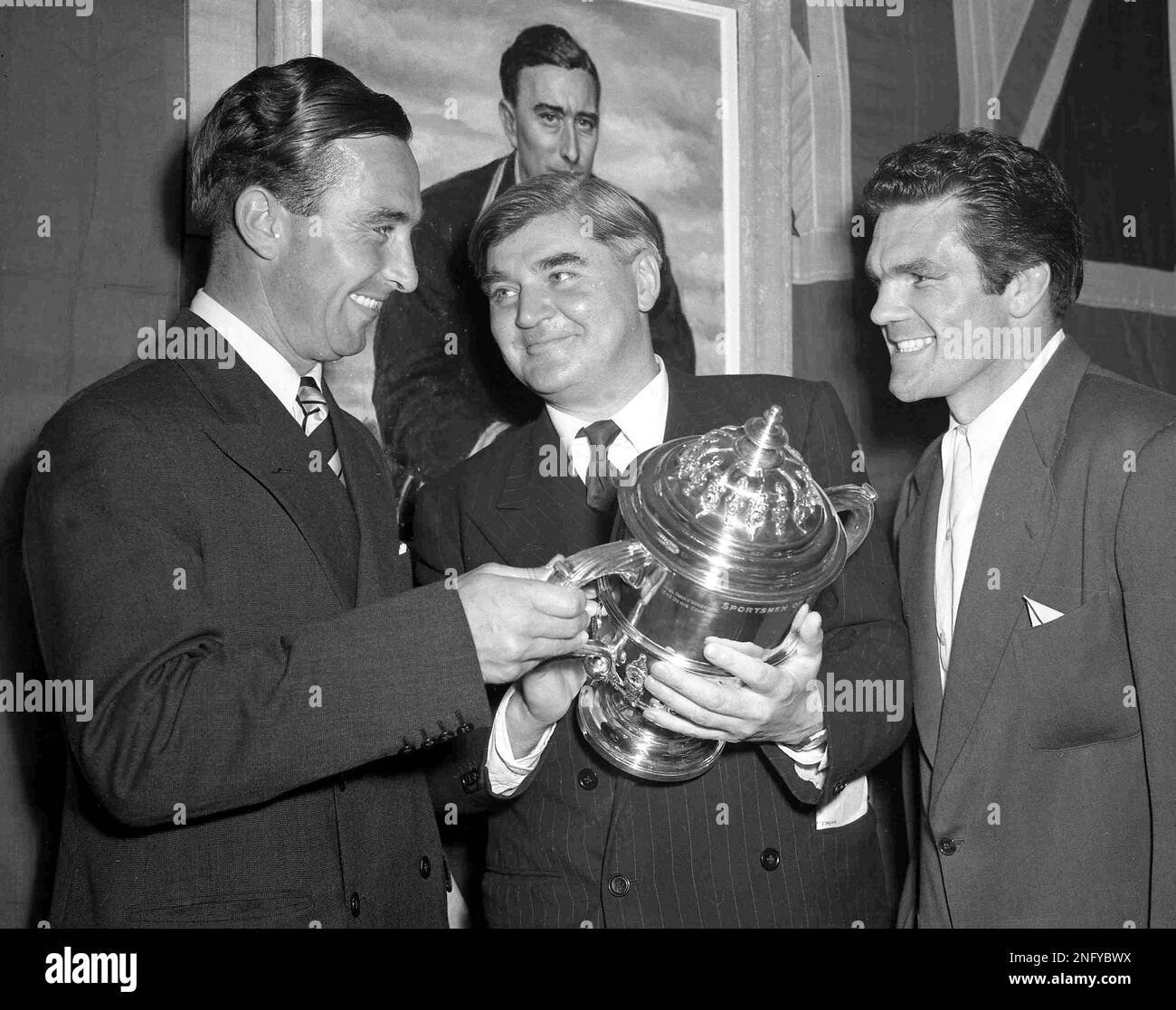 English test cricketer and First Division footballer Denis Compton ...