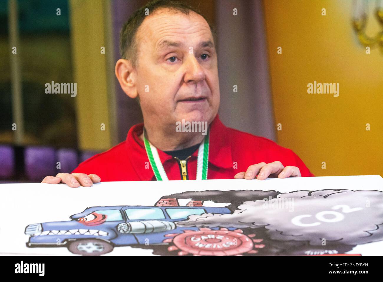 Duesseldorf, Germany. 17th Feb, 2023. Jacques Tilly, the carnival float ...