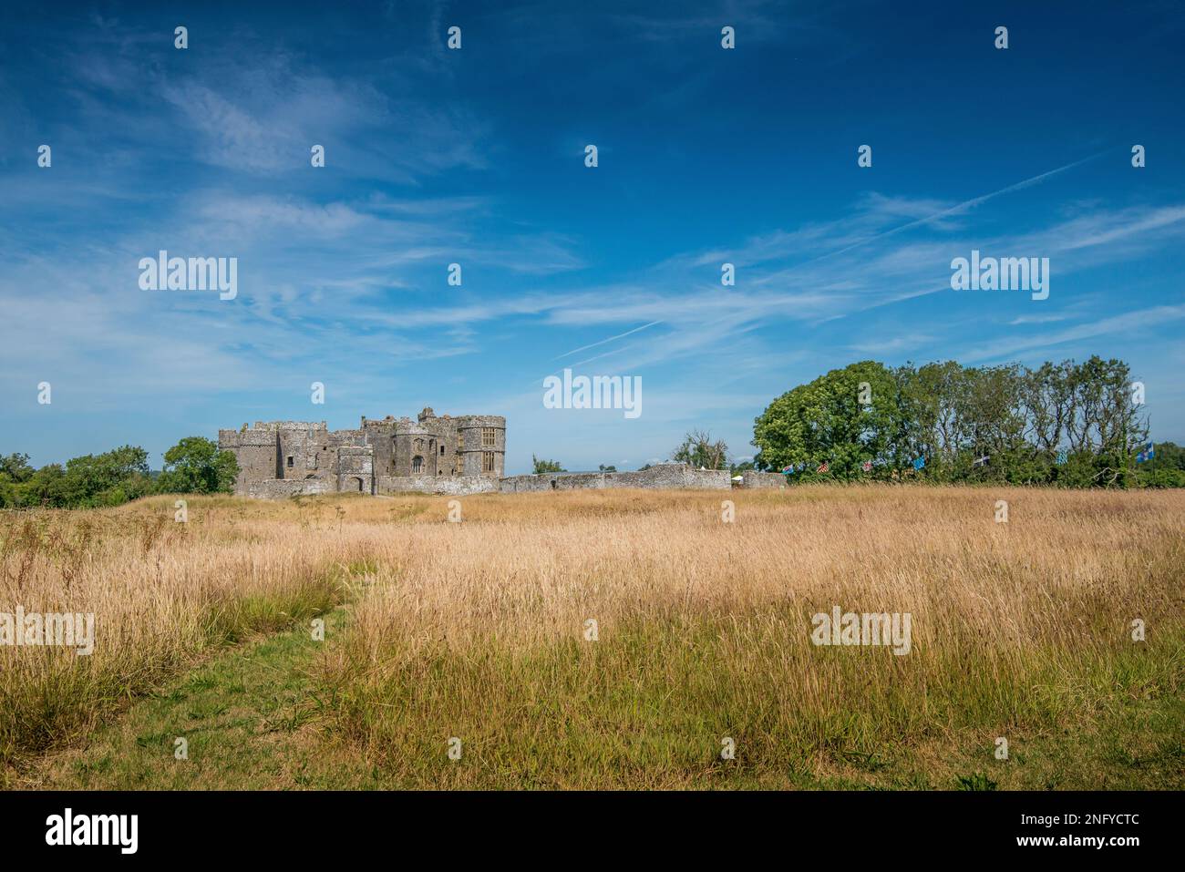 Carew Castle, Pembrokeshire. A popular visitor attraction Stock Photo ...