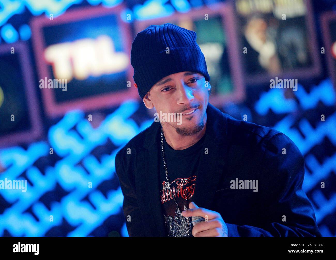 Singer J. Holiday performs during an appearance on MTV's Total Request ...