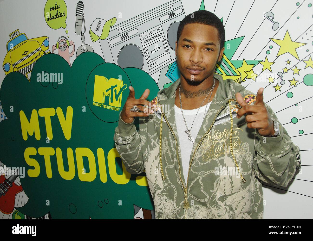 Rapper Chingy poses backstage after an appearance on MTV's Total ...