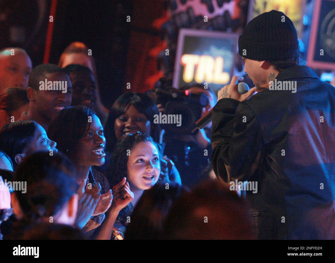 Singer J. Holiday performs during an appearance on MTV's Total Request ...
