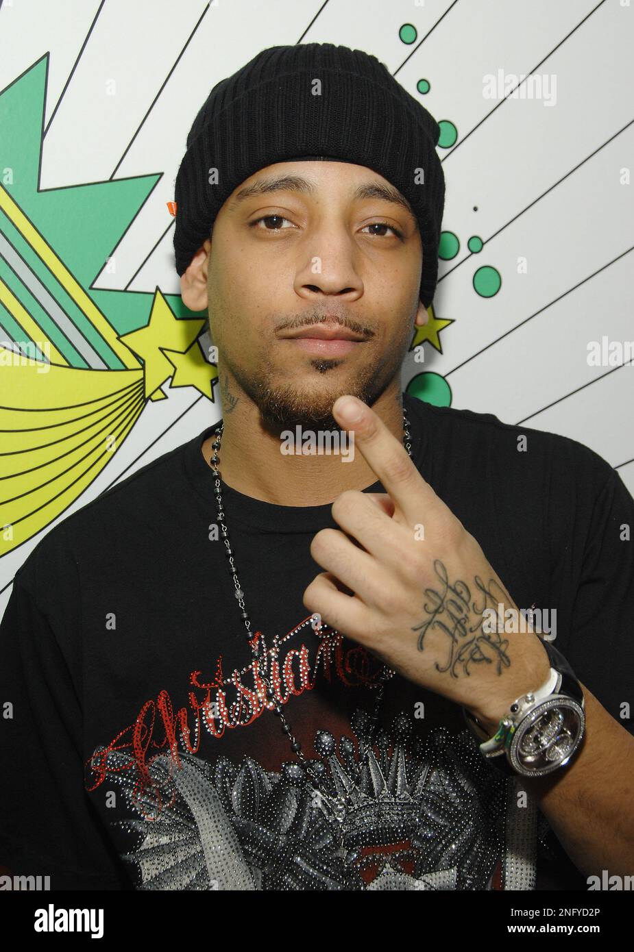 Singer J. Holiday poses backstage after an appearance on MTV's Total ...