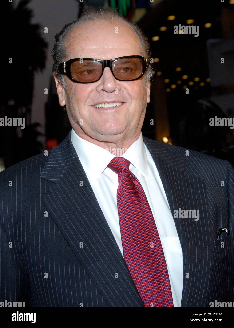 Actor Jack Nicholson poses on the press line at the premiere for the ...