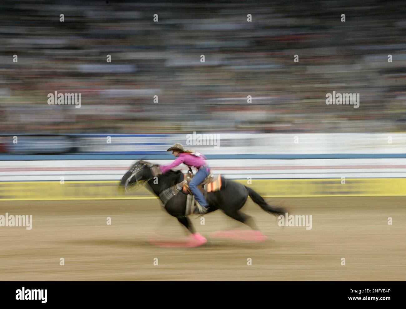 Maegan Reichert, of Mt Pleasant, Texas, competes during the final go ...