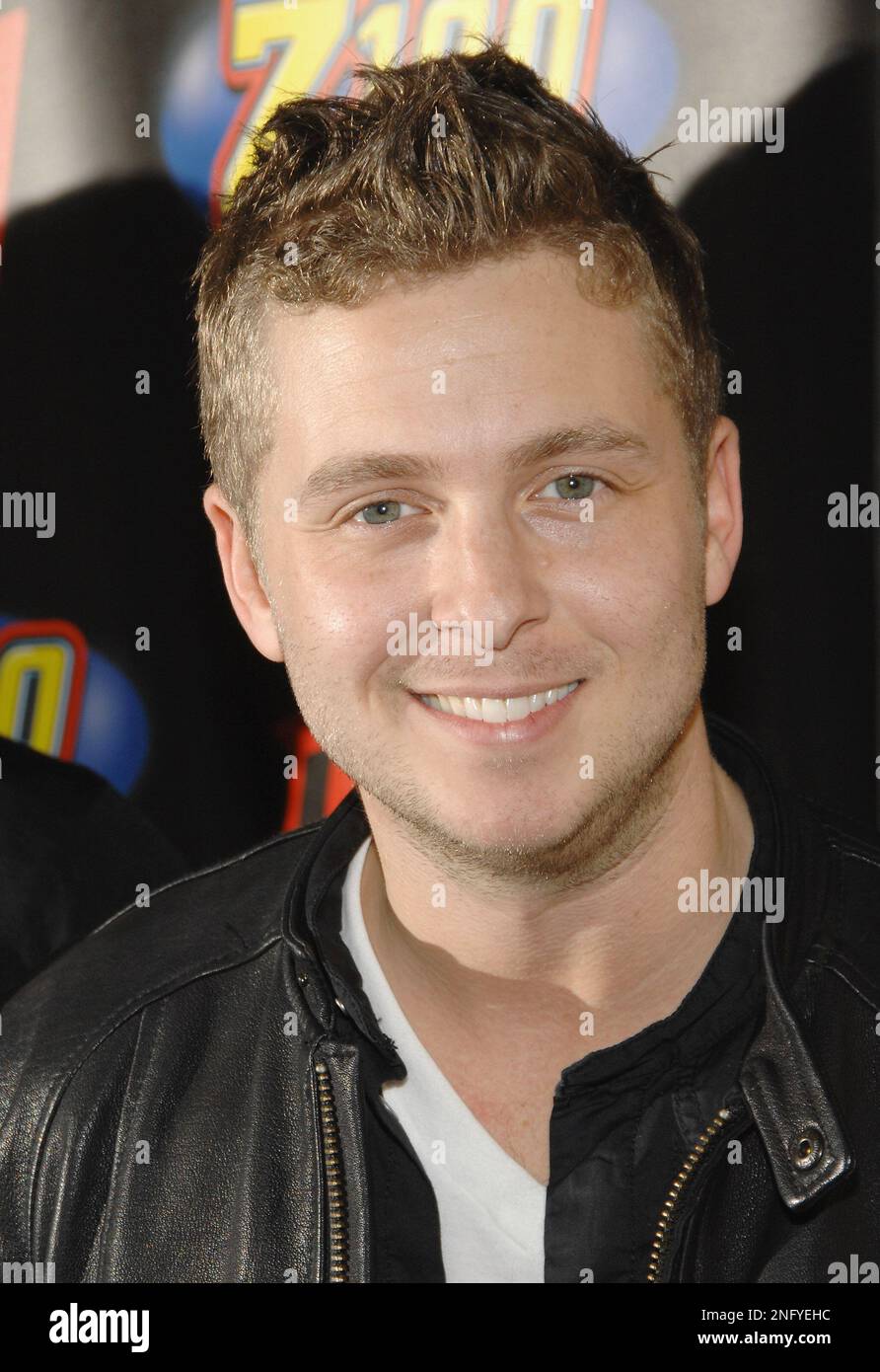Singer-songwriter Ryan Tedder from OneRepublic poses backstage at Z100 ...